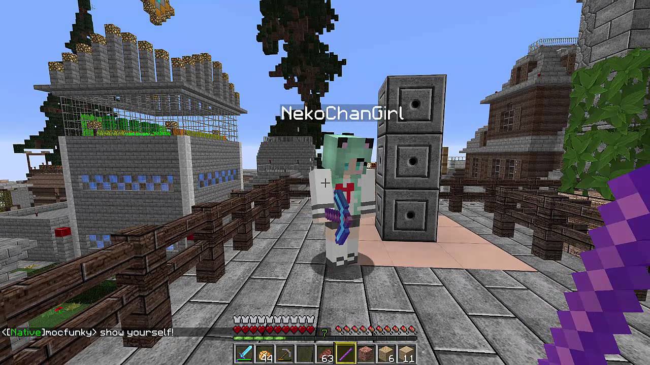 Village Tour On The Neebs Gaming MineCraft Fallback Server - YouTube