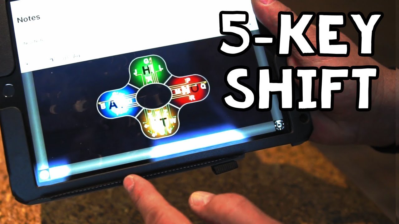 5-KEY SHIFT Keyboard For iPhone & iPad -Qwertyfree - YouTube