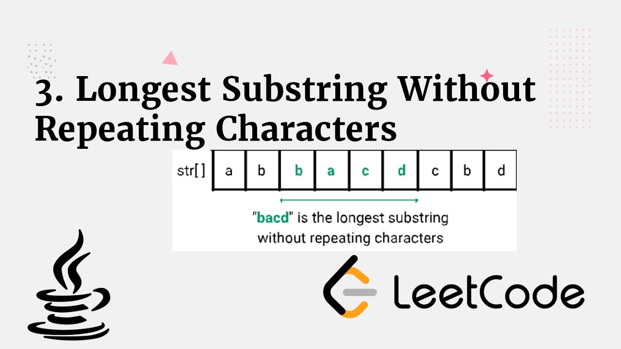 3 Longest Substring Without Repeating Characters Leetcodequestionandanswers Java Coding