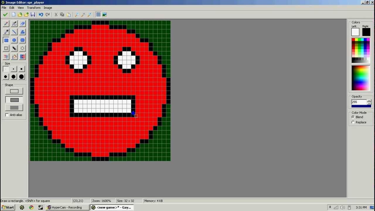 GameMaker8.1 How to make basic sprites - YouTube