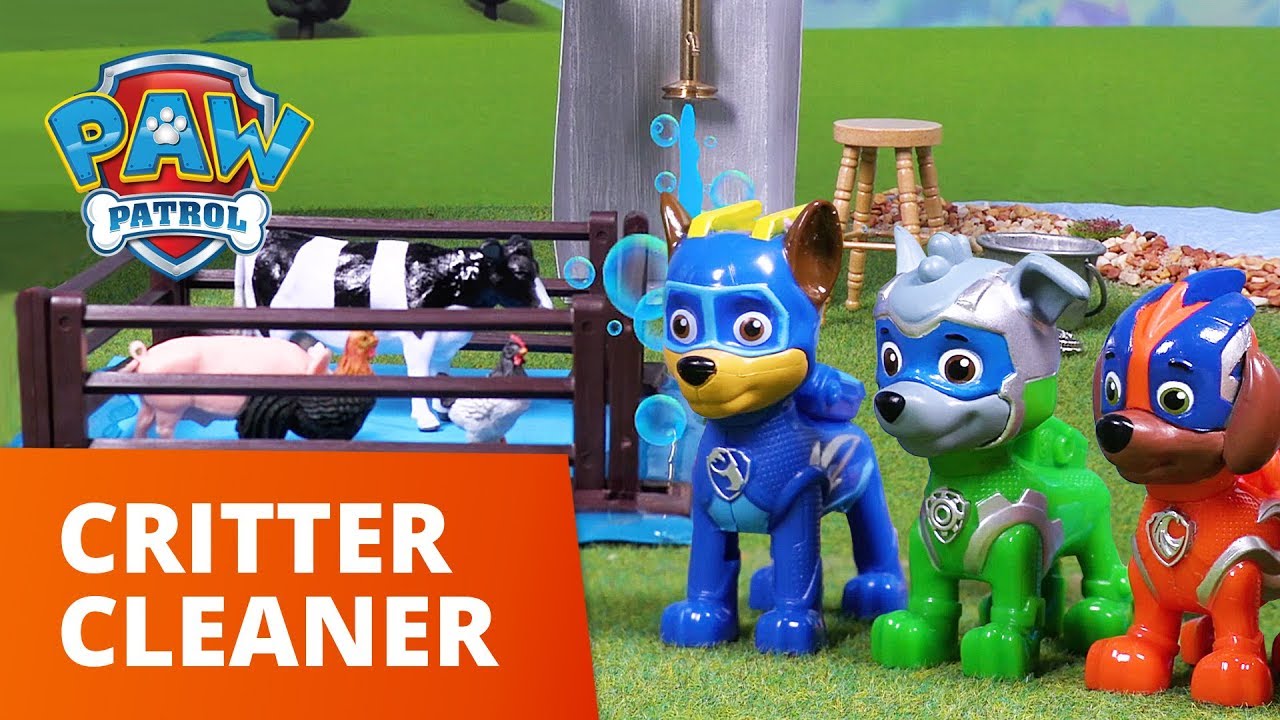 PAW Patrol - Critter Cleaner - Mighty Pups Toy Pretend Play Rescue For ...