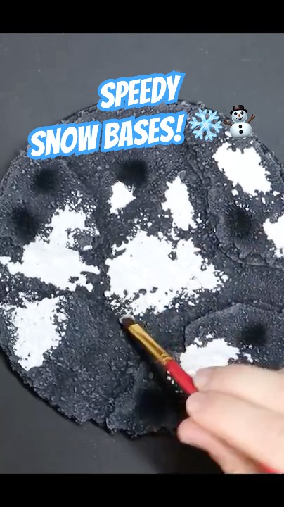 How to Easily Make a Snow Base for Your Warhammer Models - #warhammer # ...
