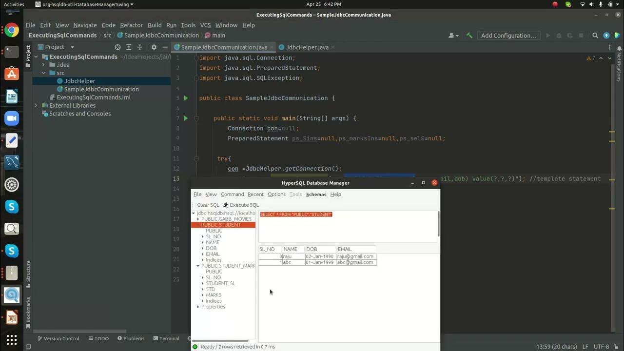 Write Database queries from Java application to db explained ...
