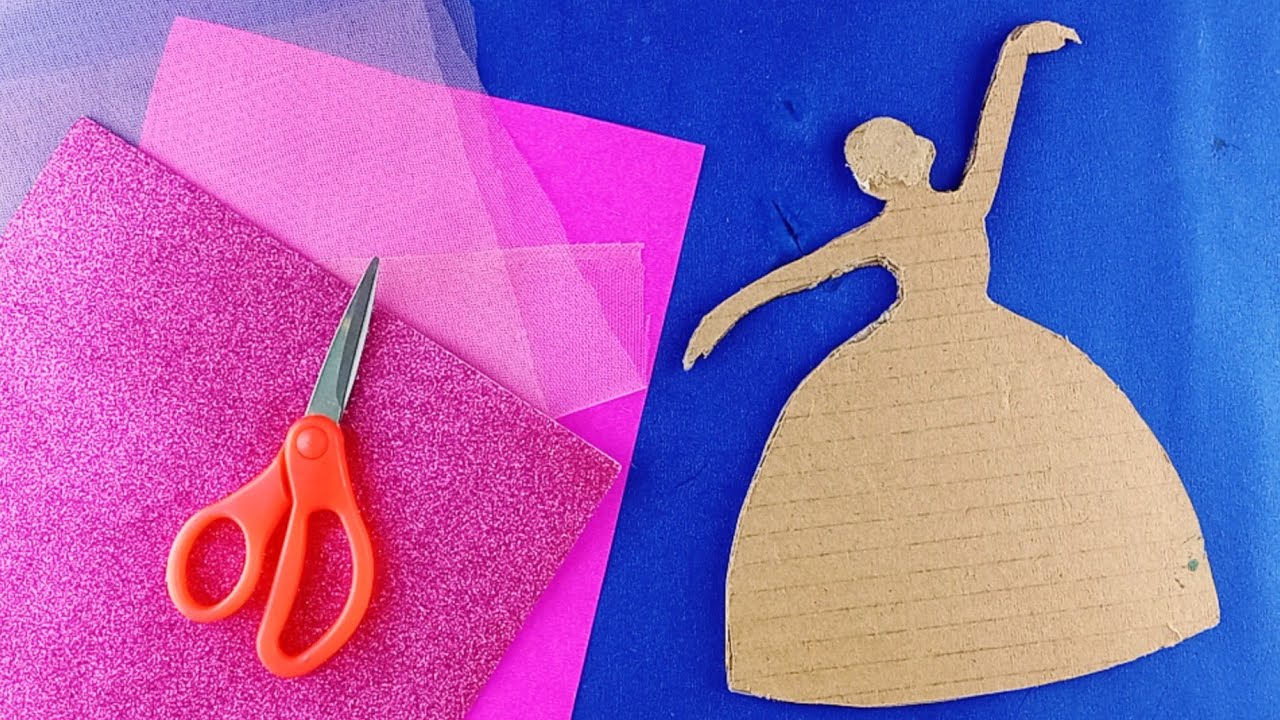 How to make doll wall hanging | Barbie doll wall hanging with Waste ...