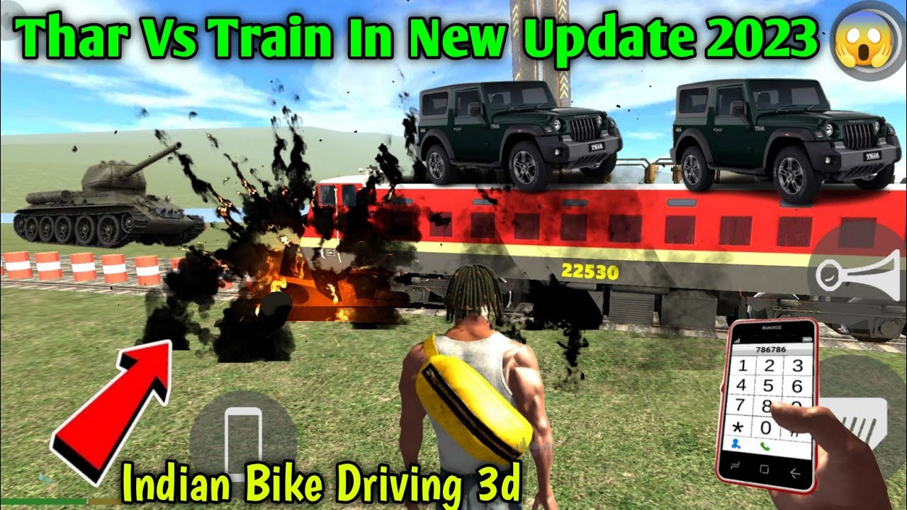 New Update आ गया | Thar Vs Train New Cheat Codes 2023 | Indian Bike ...