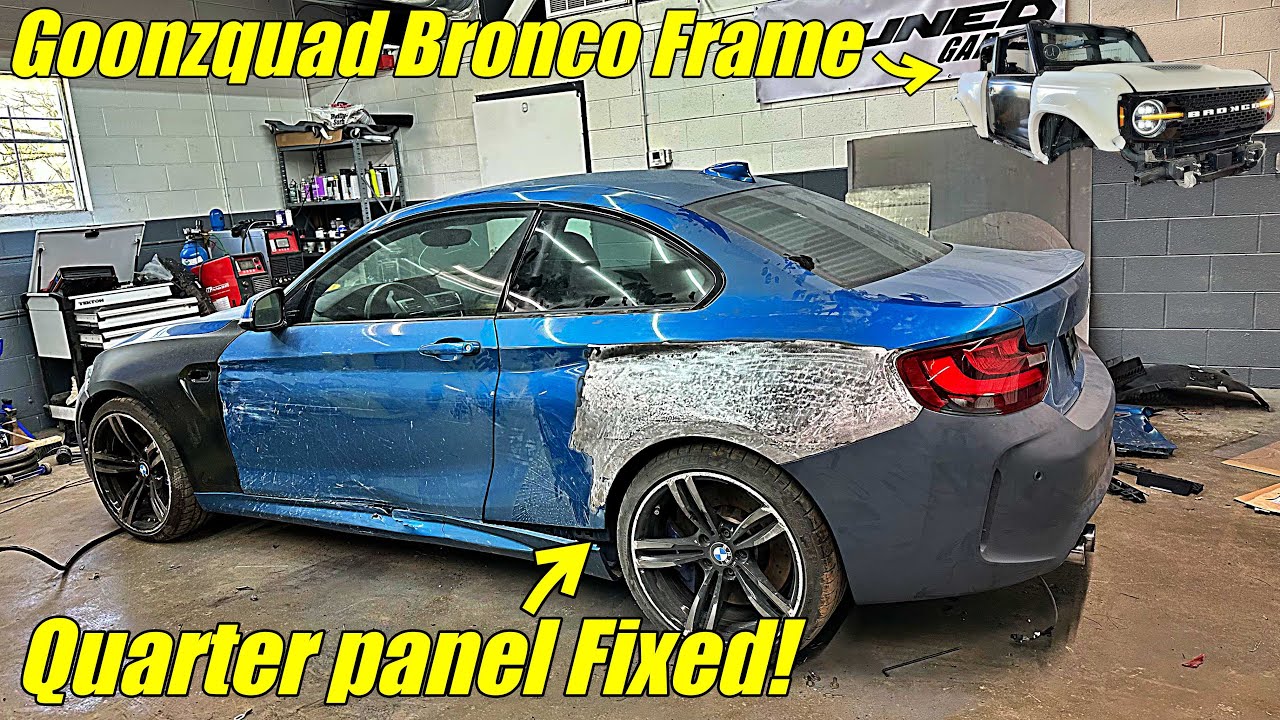 I Fixed My Smashed My BMW M2 Quarter Panel! And We Finished Goonzquads ...