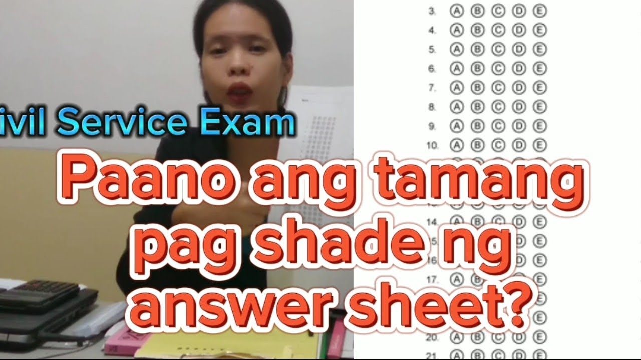 Paano ang tamang pag shade ng Answer Sheet? - YouTube