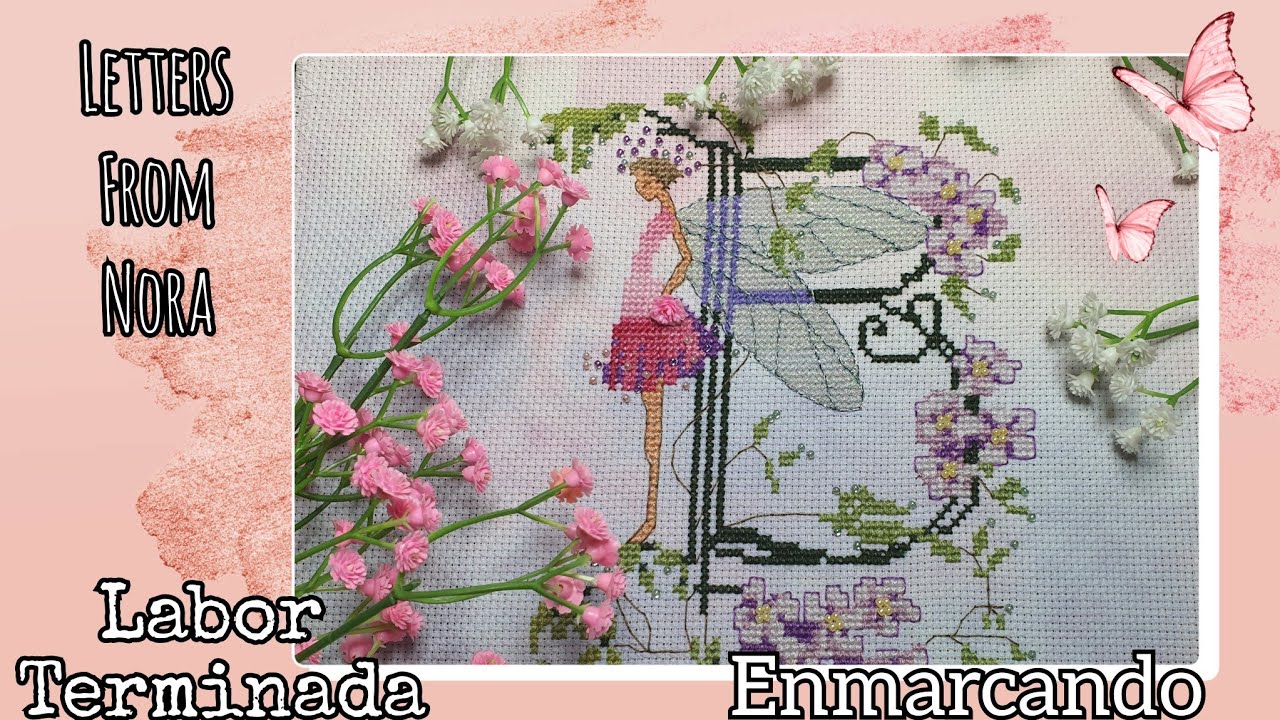 Letters from Nora B. #Punto de cruz #flosstubeenespañol - YouTube
