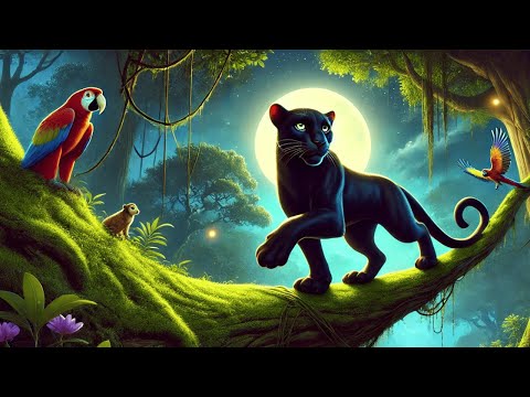 🌿 Entdecke den geheimnisvollen schwarzen Panther! 🐆🌎 | Lustige Tiere für Kinder