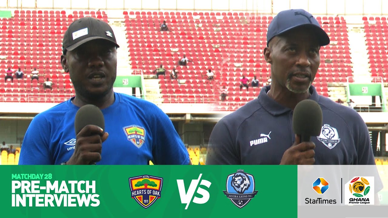 Accra Hearts of Oak 🆚 Accra Lions| Pre-match Interviews | Ghana Premier ...