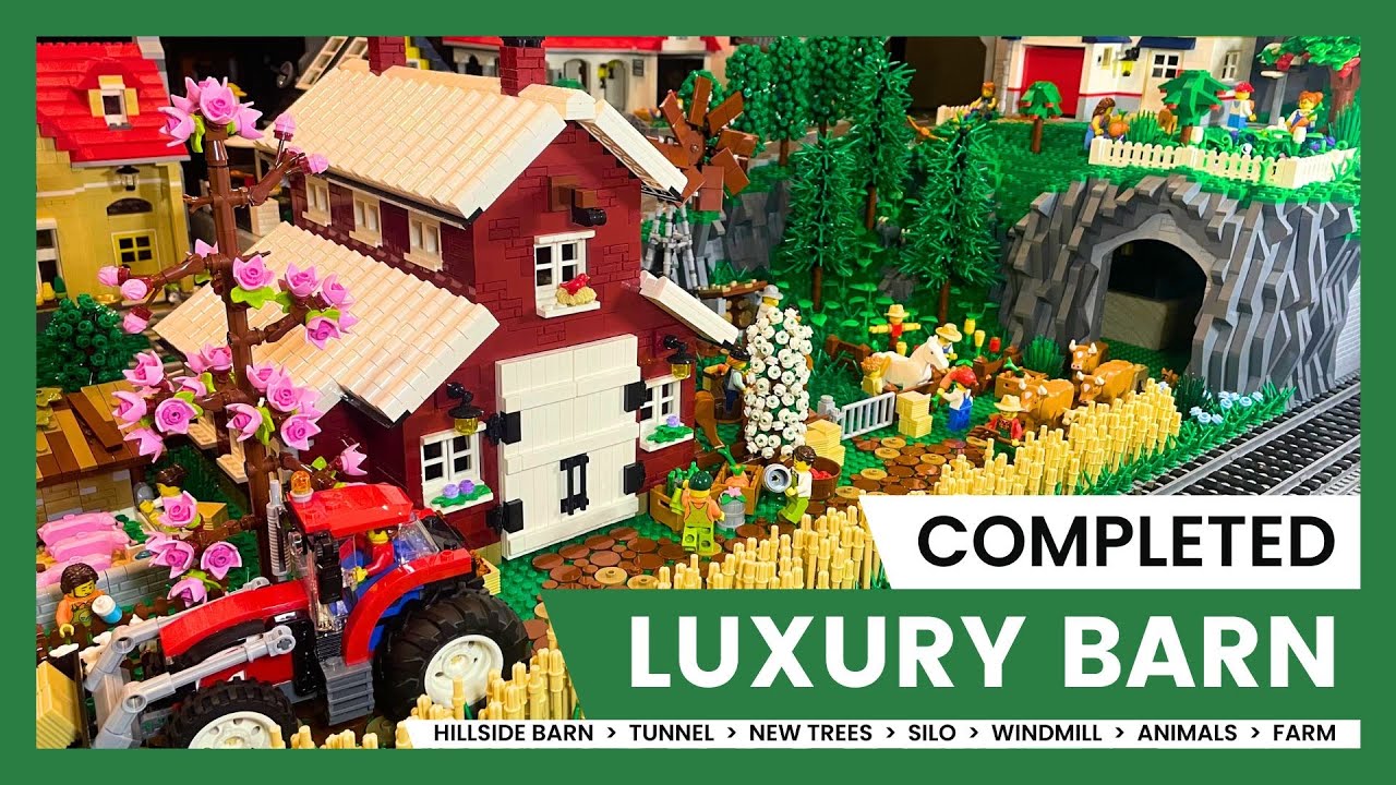 Modular Farm Barn Completed - LEGO City Update - YouTube