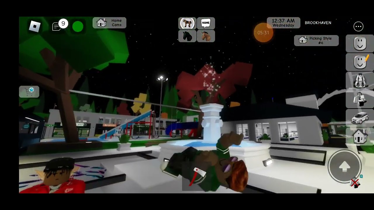 playing roblox brickhaven at Night - YouTube