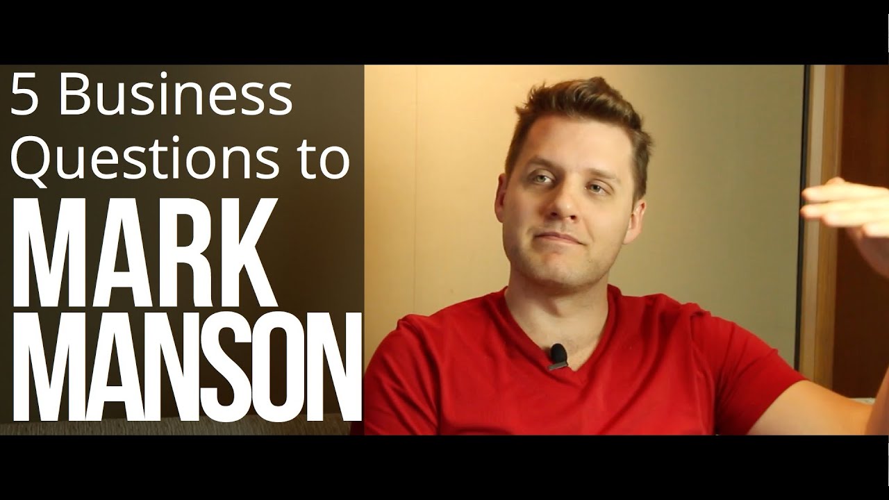 5 Business Questions to Mark Manson (YOWO documentary bonus) - YouTube