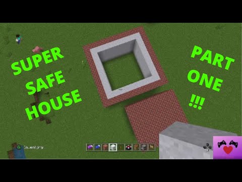 Super Safe House In Minecraft - Part 1 - Walls and Roof - YouTube