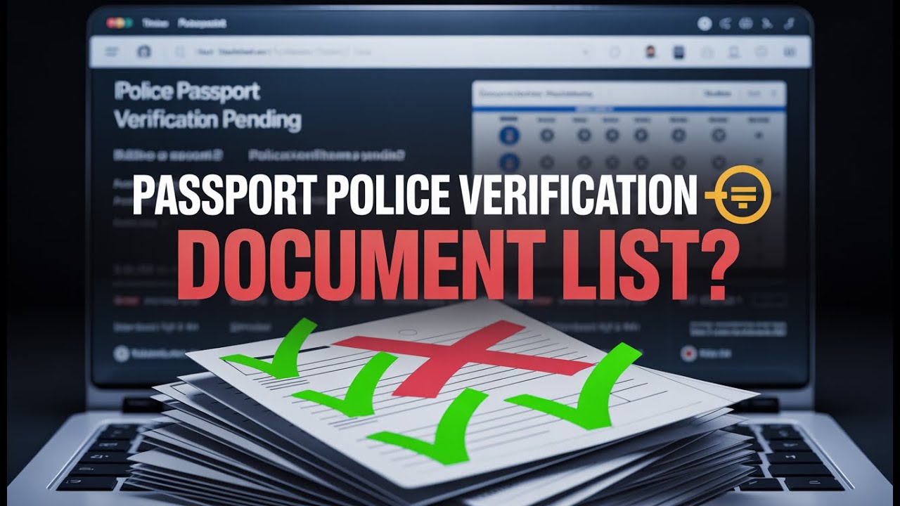 Passport Police Verification Documents List 2025 | Full Process ...