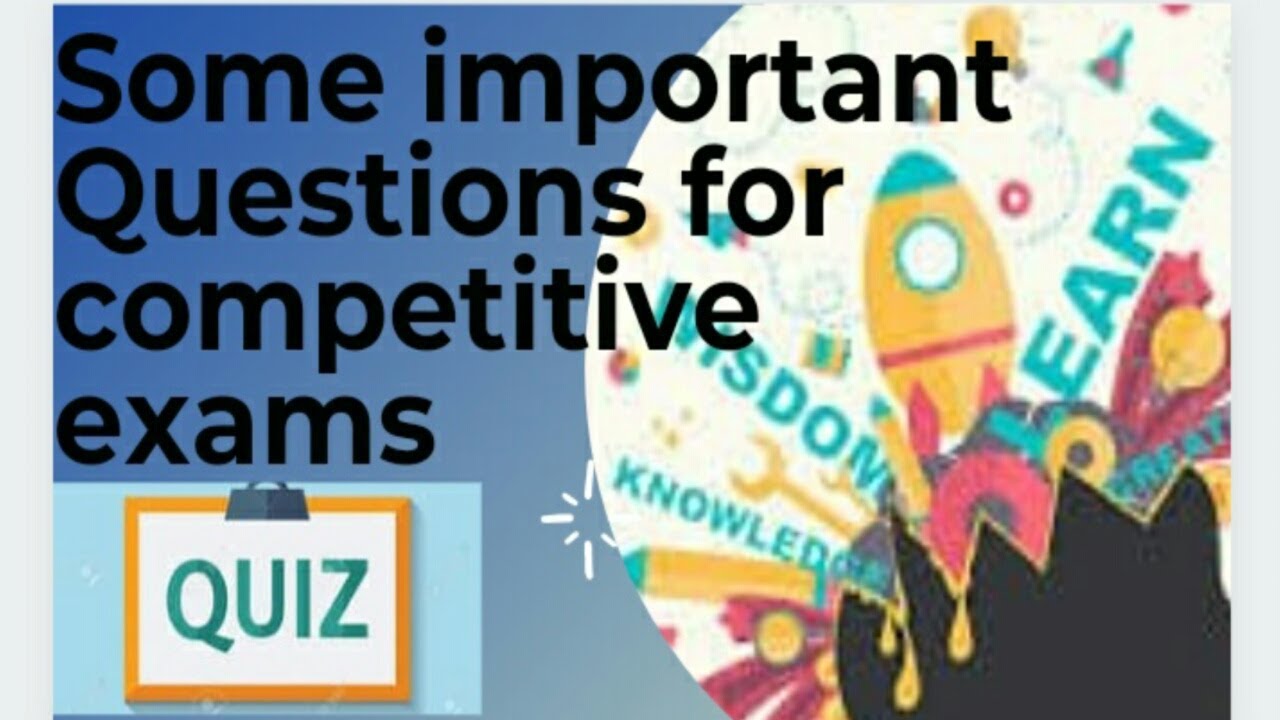 some questions usefull for exams. - YouTube