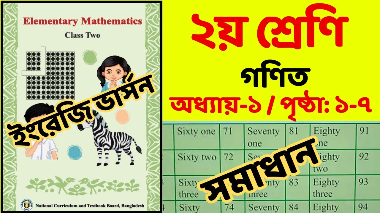 Class 2 Math English Version 2025 Chapter-1 Page 1-7 | ২য় শ্রেণির গণিত ...