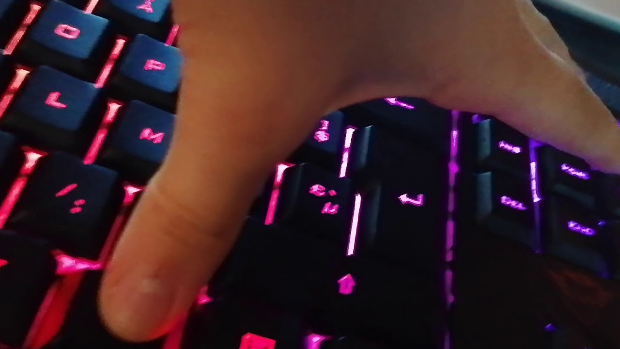 Coment changez les couleur dun clavier trust cxt - YouTube