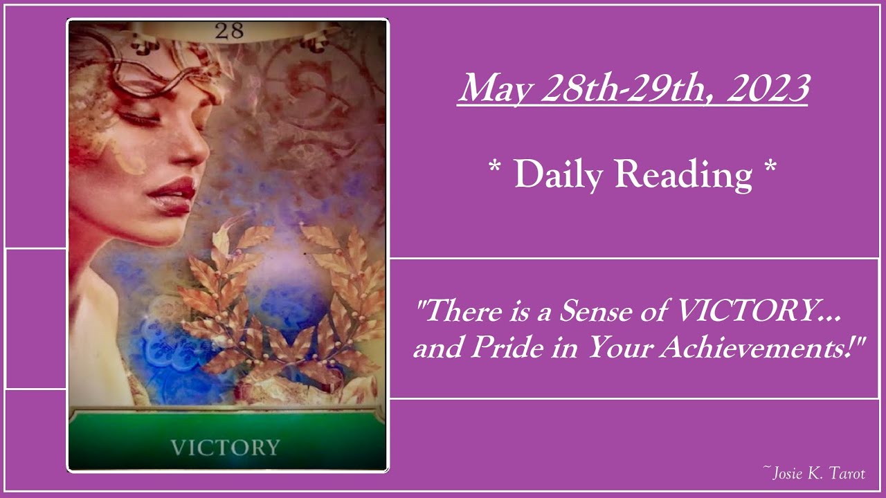 May 28th-29th, 2023 - (( THERE IS A SENSE OF VICTORY...AND PRIDE; IN ...