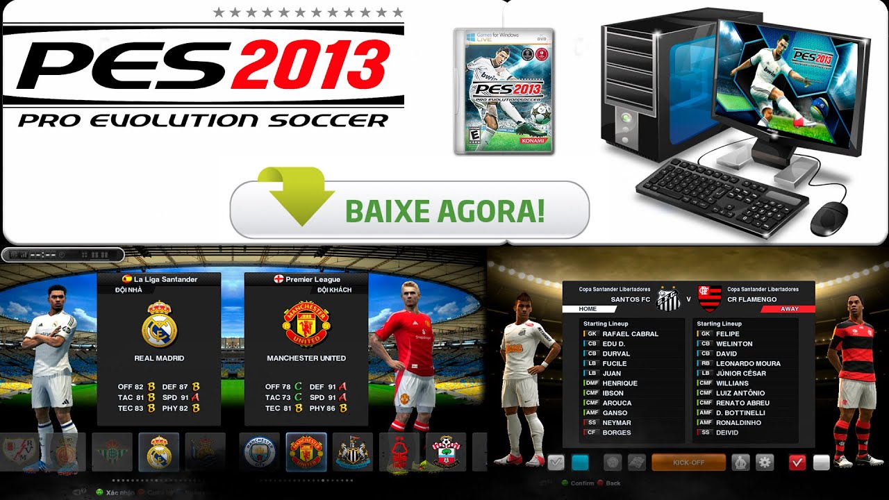 BAIXE AGORA O PES 2013 no SEU PC NARRAÇAO SILVIO LUIZ + MAURO BETING ...