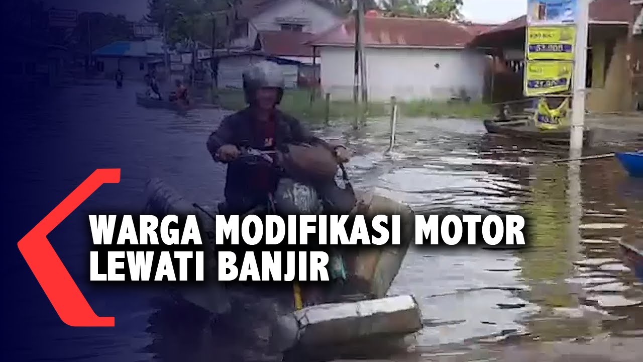 Motor Amfibi Modifikasi, Mampu Menerobos Rendaman Banjir Tinggi - YouTube