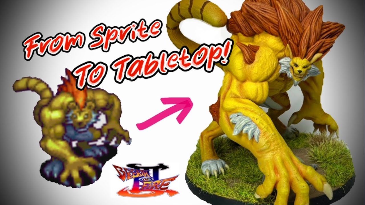 Breath Of Fire 3 - Painting Rei's WERETIGER Form - From Sprite To ...