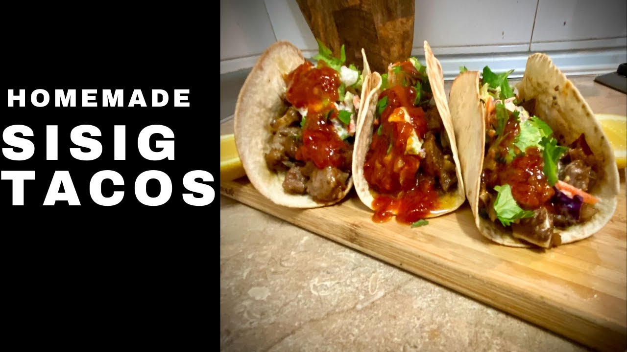 how to cook Original Authentic SIZZLING SISIG | Tacos de Carne Asada ...