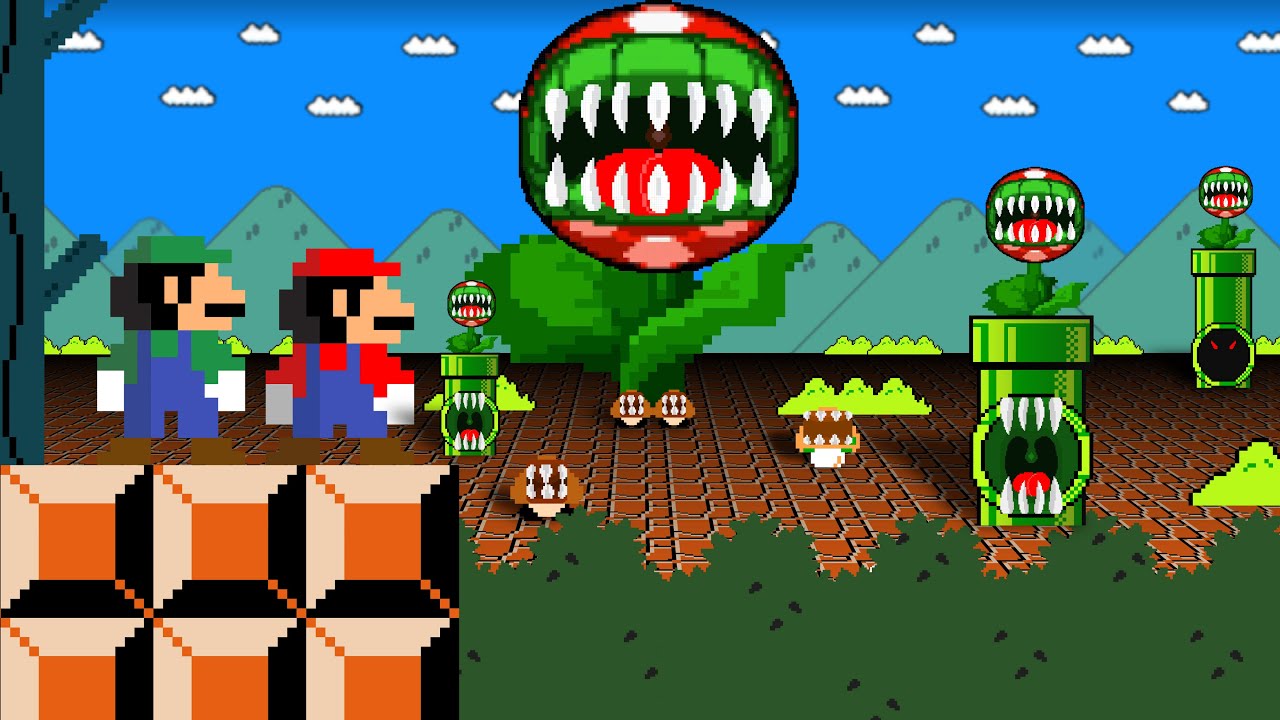 Cat Mario: What if Team Mario Jump turn to Monsters in Super Mario Bros ...