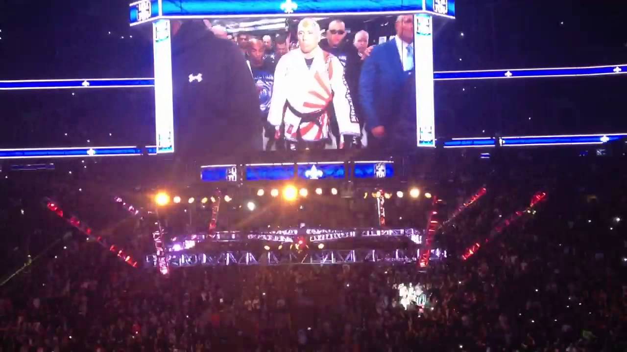 Gsp entrance ufc 158 - YouTube