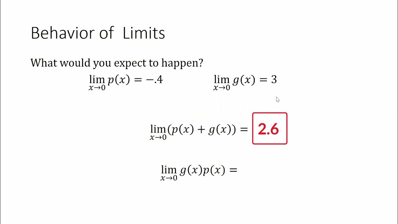 Calculus 1 Section 1.3a Find Limits Analytically - YouTube