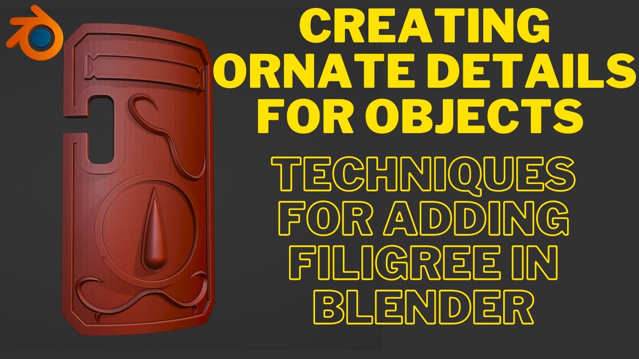 How to create filigree in Blender - YouTube
