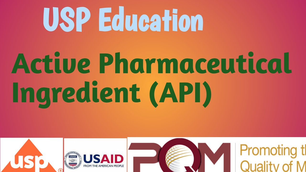 Active Pharmaceutical Ingredient API - YouTube