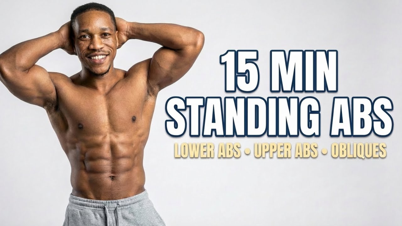 Standing Abs Workout 15 Minutes | Slow, Controlled Movements, All ...