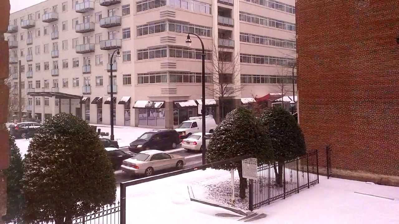 Snow in Atlanta - Time Lapse - YouTube
