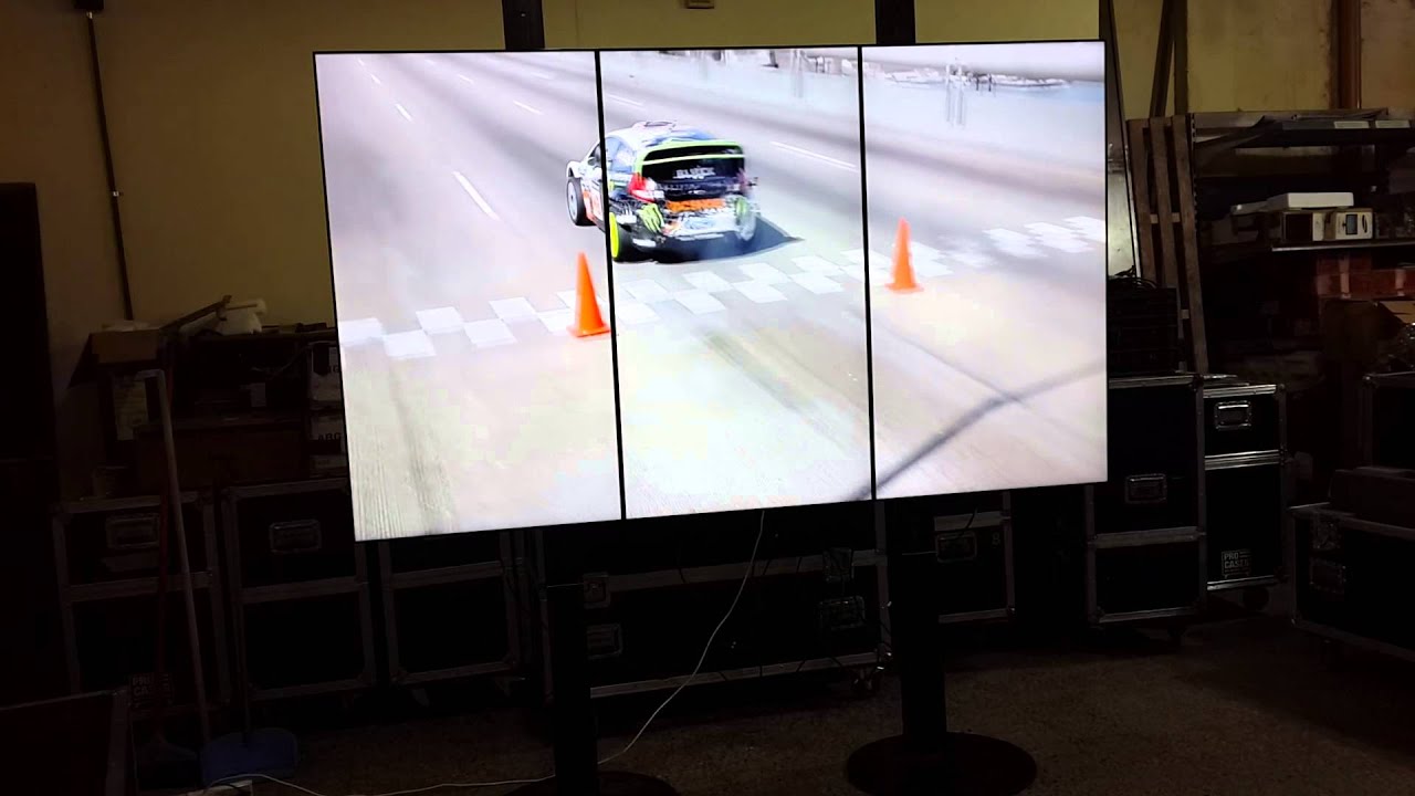 Alquiler 3x1 video Wall 55 sin bordes - YouTube