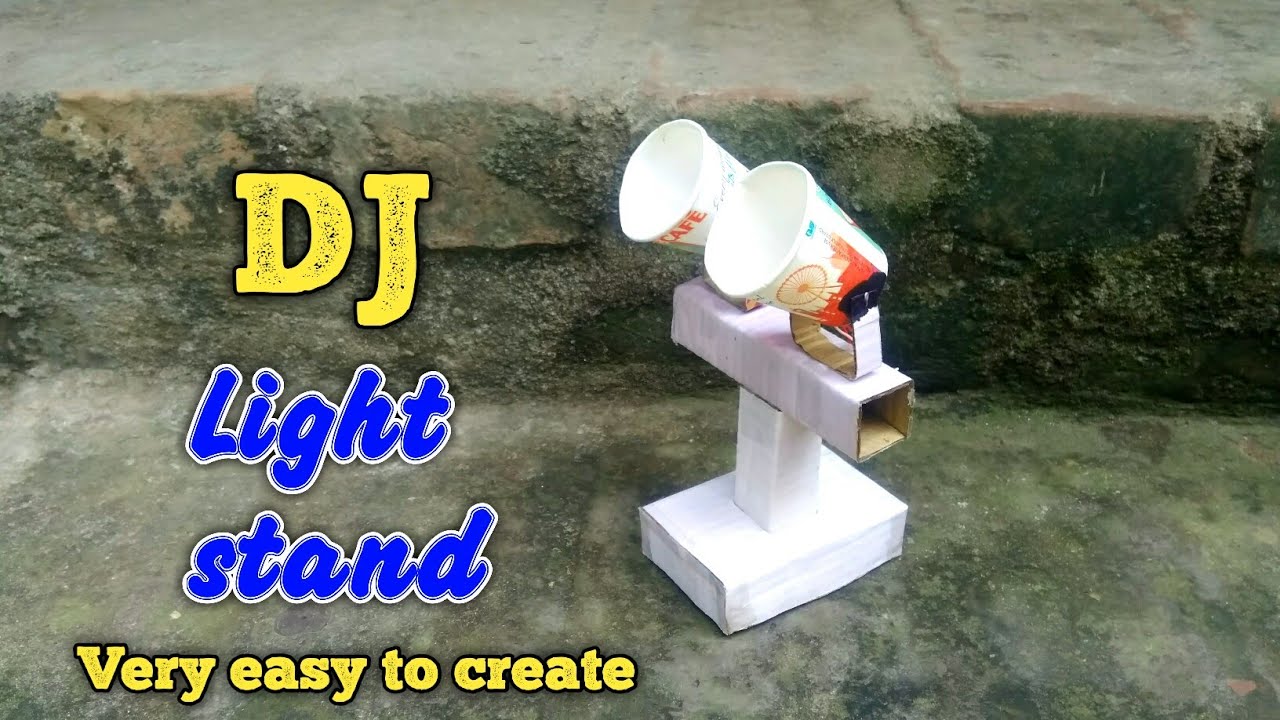 How to make Mini DJ Light Stand at home [Full video] | how to make ...