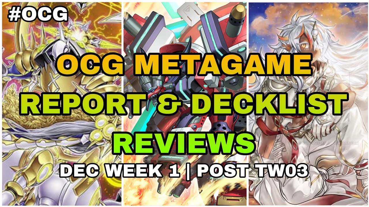 Yu-Gi-Oh! - OCG Metagame Report And Decklist Reviews | December Week 1 ...