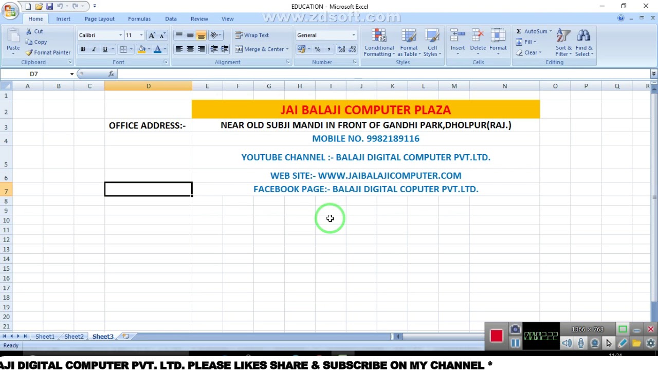 DAY3 INTRODUCTION TO OFFICE BUTTON IN MS EXCEL 2007 BY ROHIT TRIVEDI ...