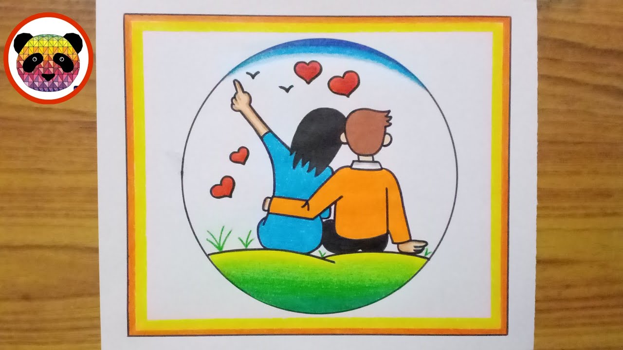 Valentine's Day Drawing / Valentine's Day Special Drawing / How to Draw ...
