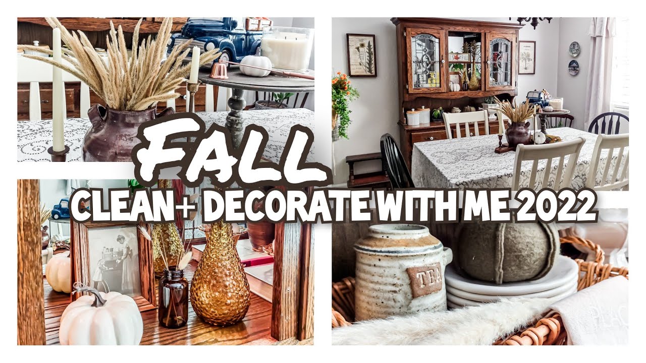 fall clean and decorate with me 2022|| dinning room fall decor|| easy ...