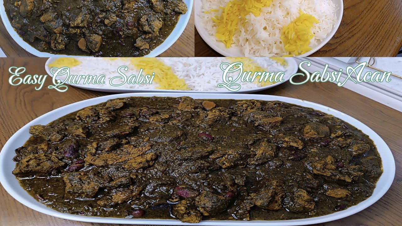 پختن آسان ترین قورمه سبزی با پلو خوشمزه 🤗 how to make a easy Qorma ...
