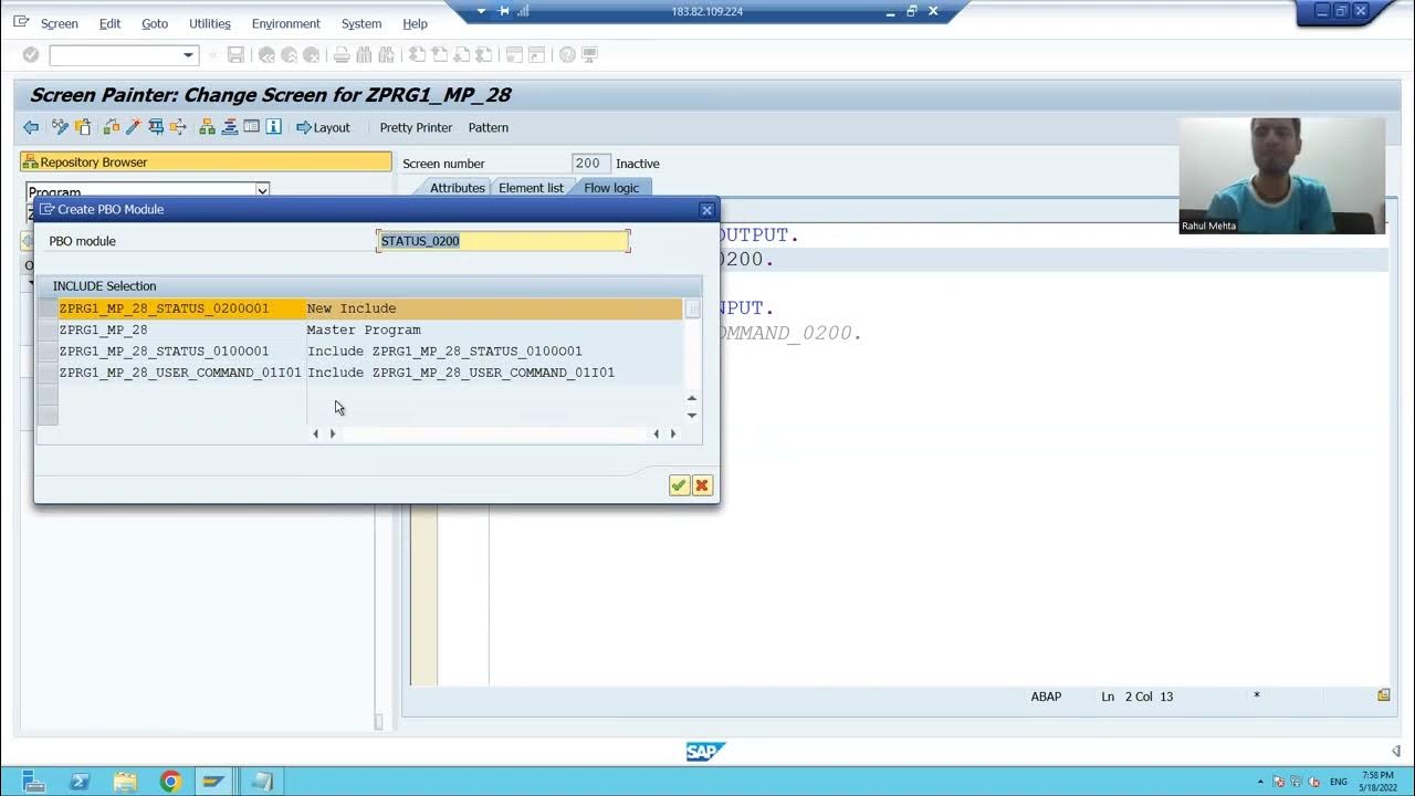 4 - Module Pool Programming - Navigation Between the Screens Part3 - YouTube