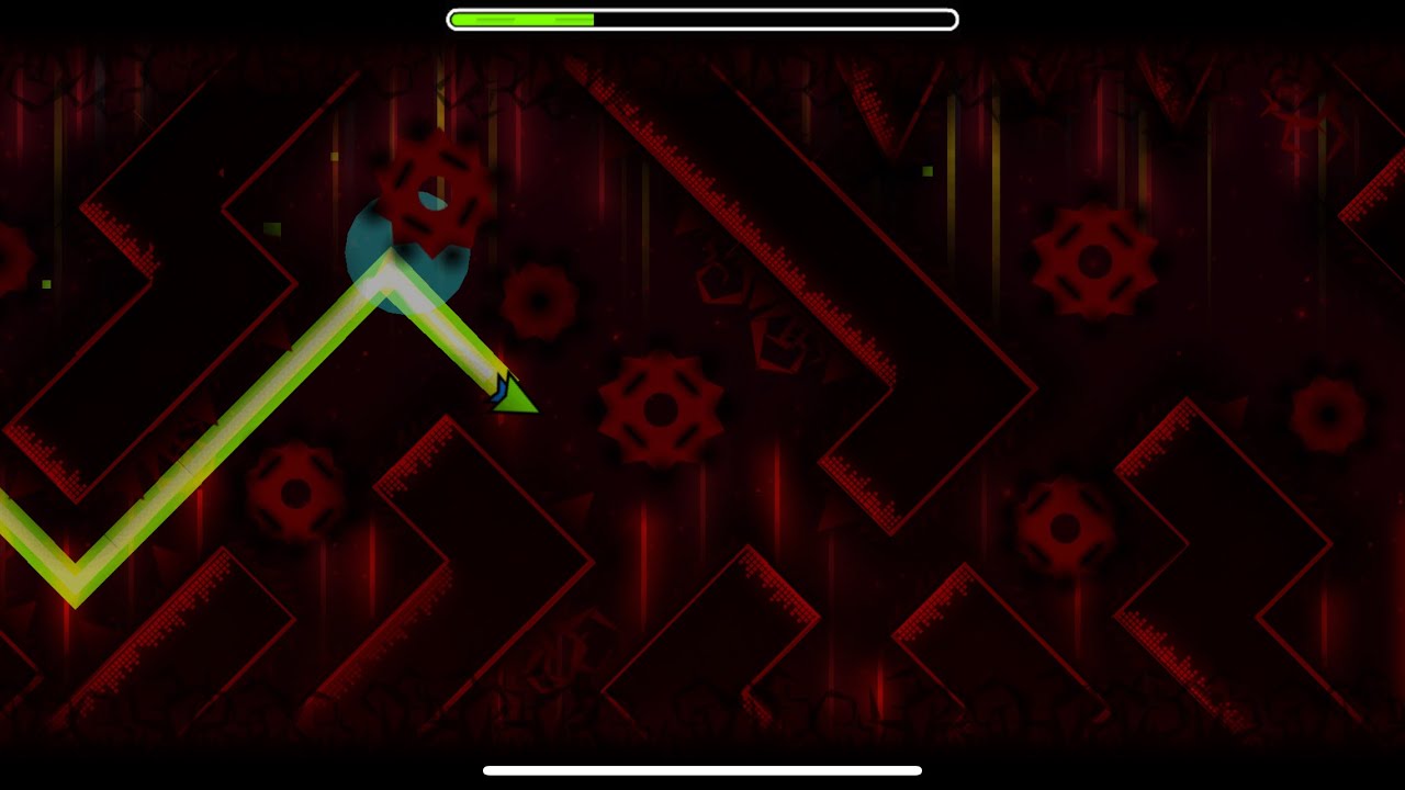 Playing geometry dash lol - YouTube