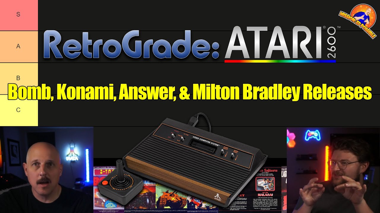 RetroGrade #30: ATARI 2600: Bomb, Konami, Answer, MB - YouTube