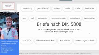 Briefe-Vorlagen nach DIN 5008 - 1 von 5