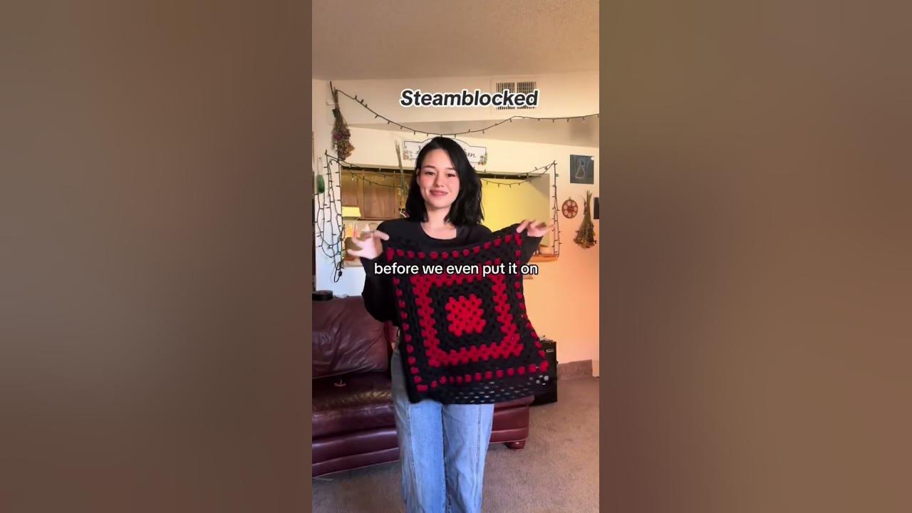 Steam blocking crochet | Why you should steam block clothing #vintage #crochet #shorts - YouTube