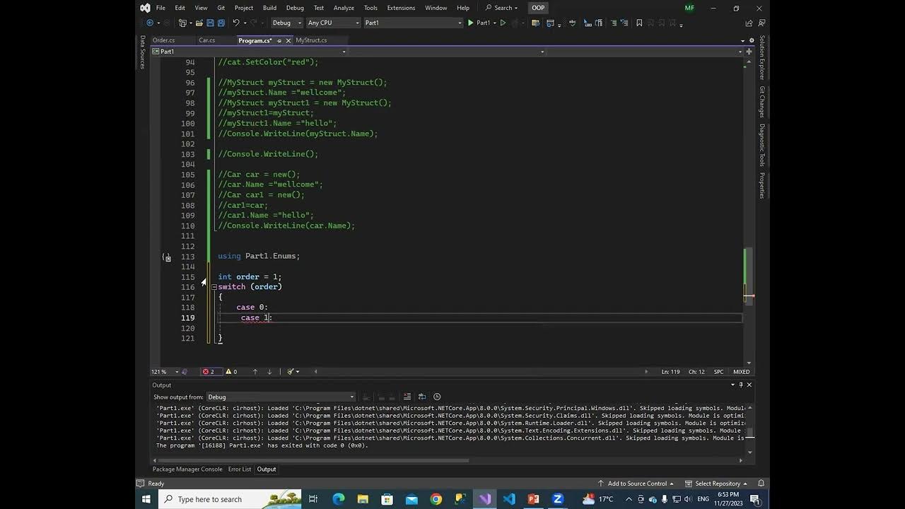 13.enum in C# شرح بالعربي - YouTube