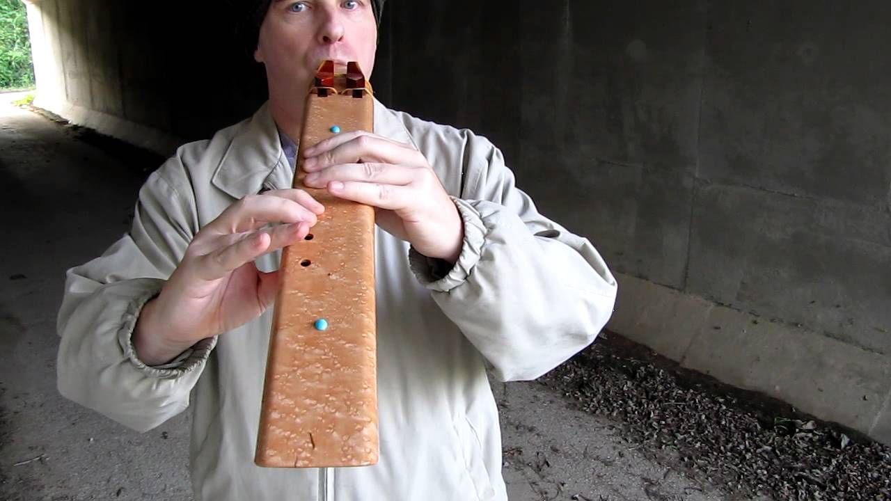 Bird's-eye View: Laughing Crow Bird's-eye Maple Dm Drone Flute - YouTube