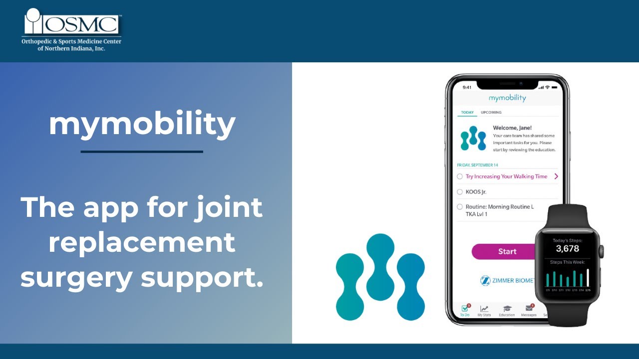 Zimmer Biomet mymobility App Knee Patient Introduction - YouTube