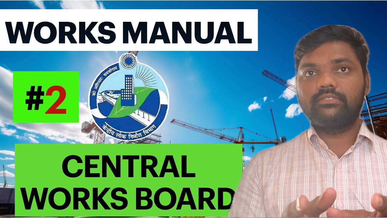 Addition to Central Works Board | CPWD Works Manual Update #2 - YouTube